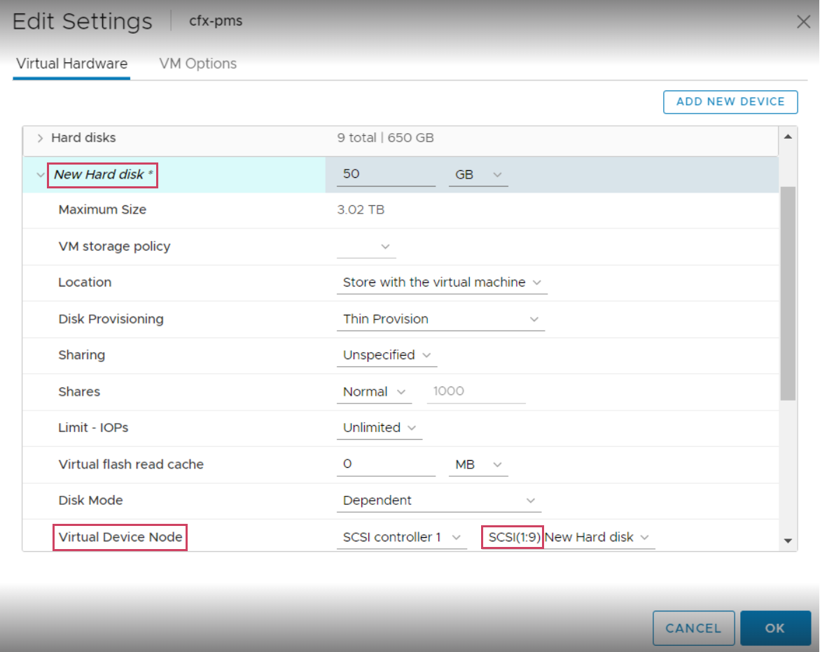 Add a Disk & Mount Point for GraphDB Service - RDA Fabric Documentation