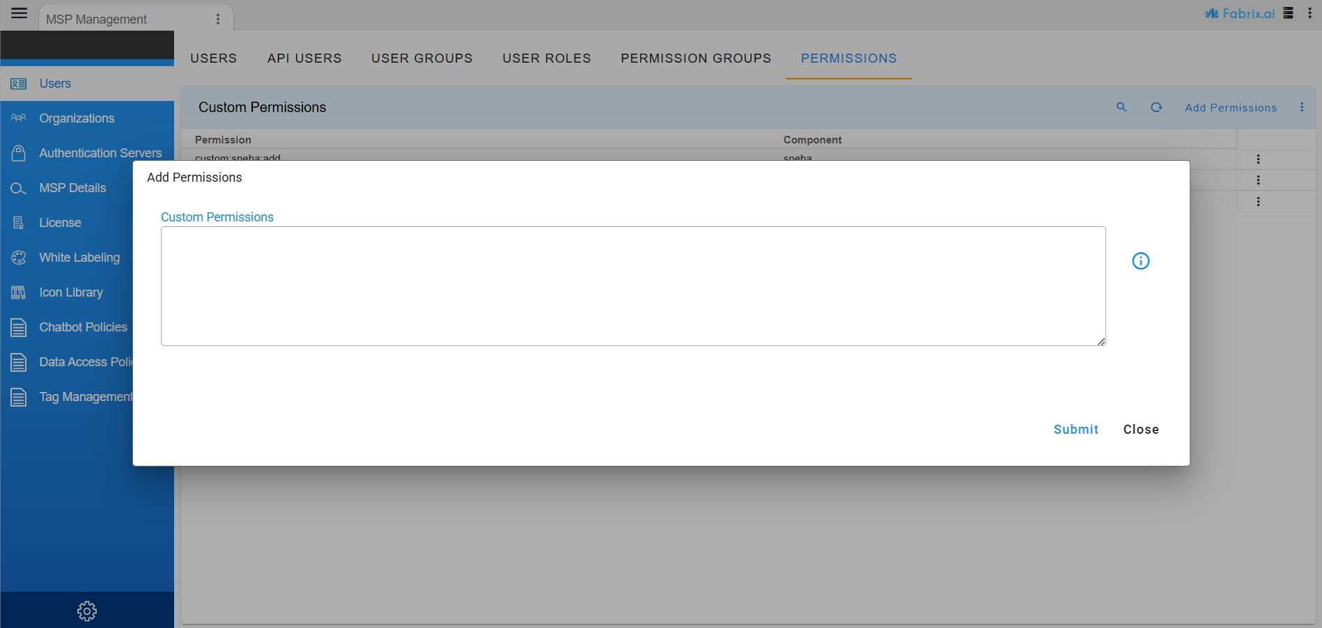 Custom User Roles - RDA Fabric Documentation