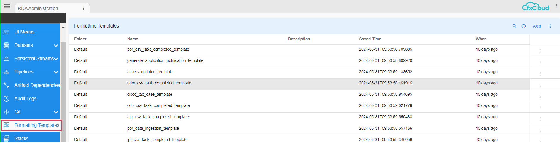 Data Control - RDA Fabric Documentation