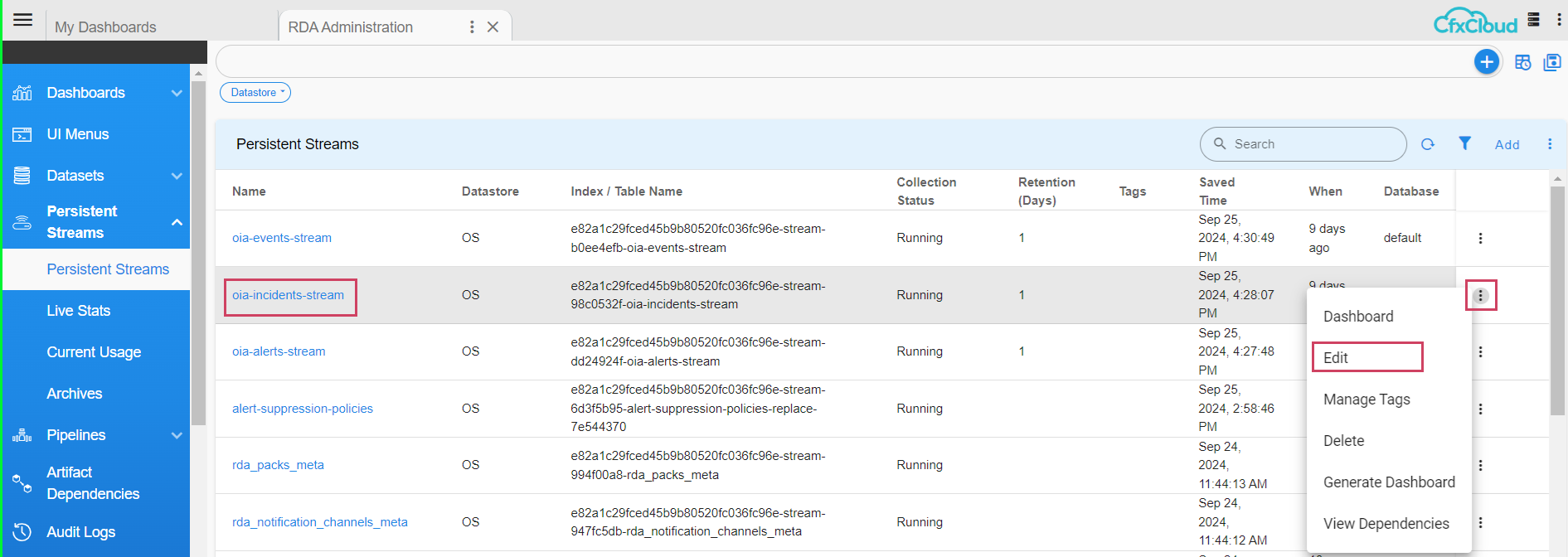 RDAF AIOps - OIA Management - RDA Fabric Documentation