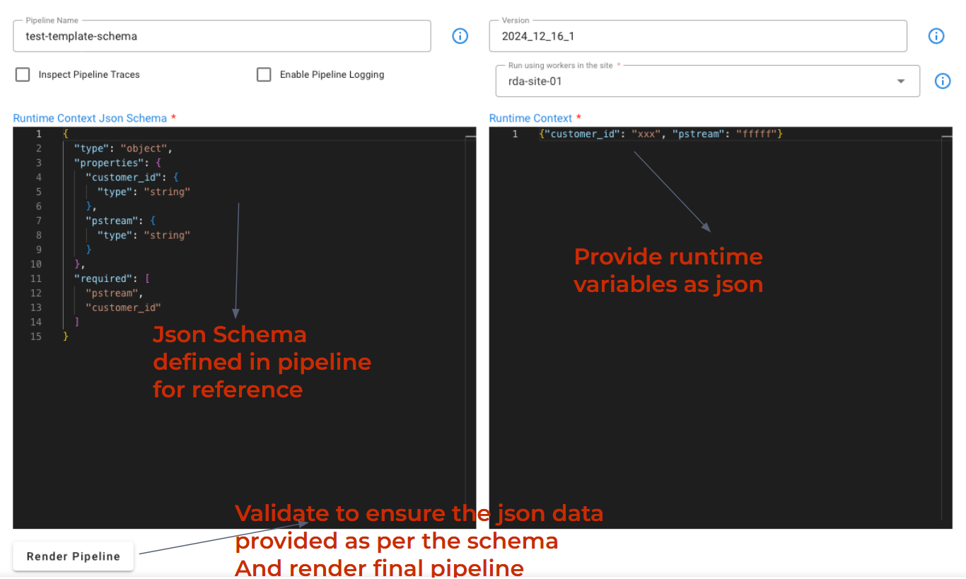 Pipelines as Jinja Templates - RDA Fabric Documentation