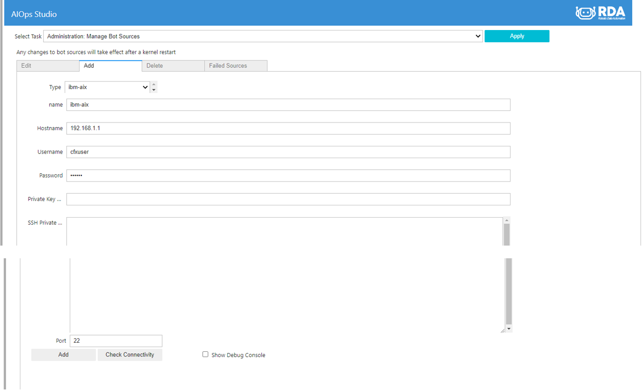 AIX - RDA Fabric Documentation