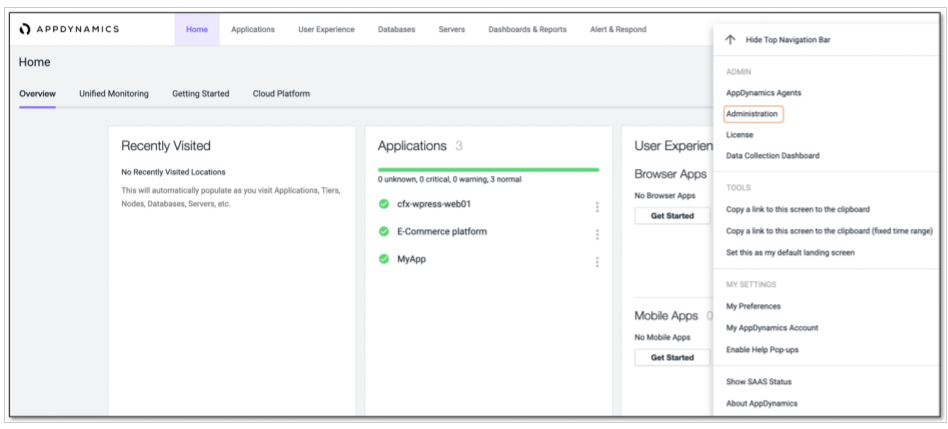 AppDynamics - RDA Fabric Documentation