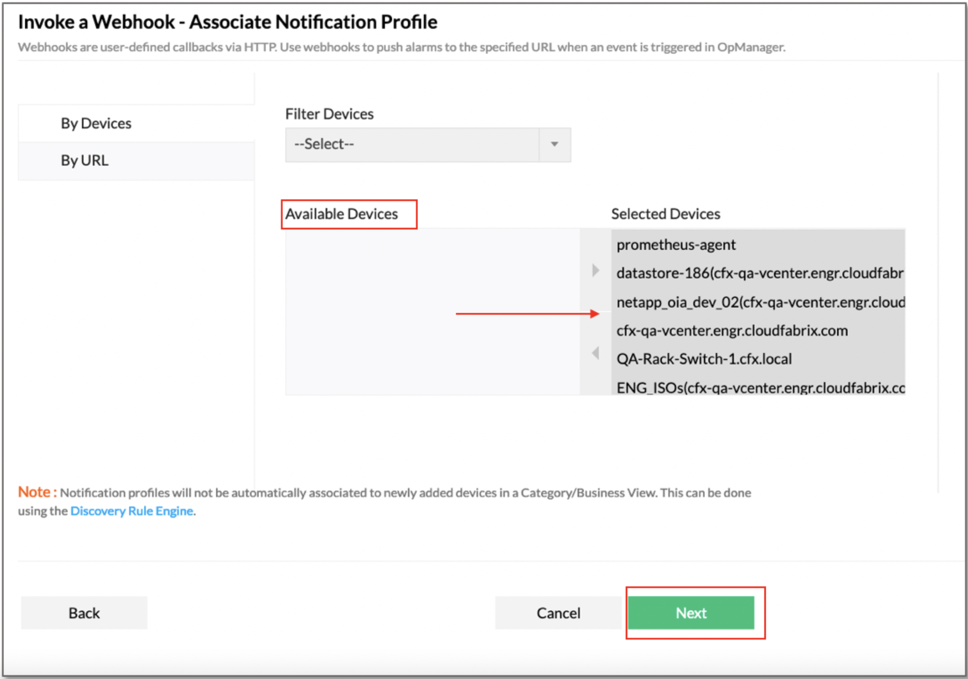 ManageEngine OpManager - RDA Fabric Documentation