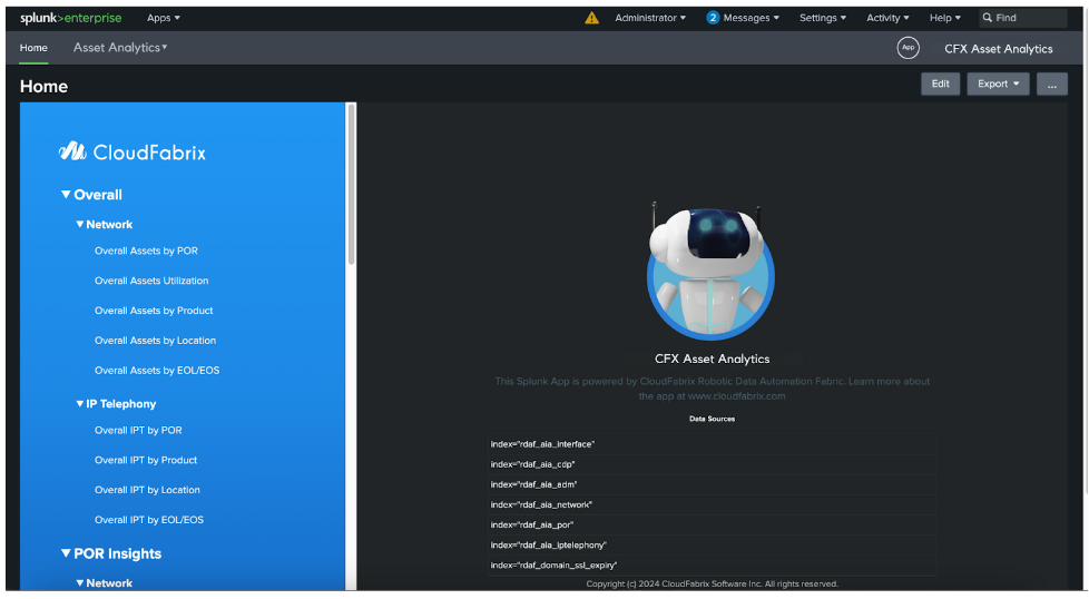 Splunk - RDA Fabric Documentation