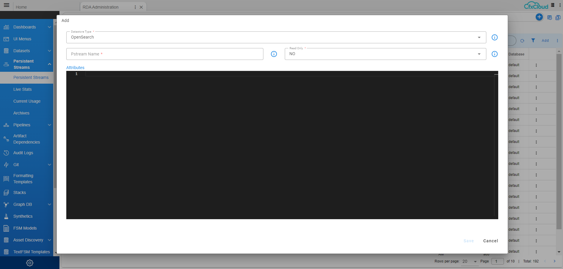 Splunk - RDA Fabric Documentation